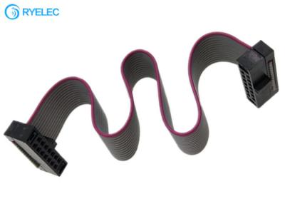 China FC 2*7Pin 14P 1.27mm Pitch IDC Female Connector Flat Ribbon Cable With 2678 0.635mm for sale