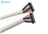 China 12Pin 0.8mm Pitch DF52-12P-0.8C CL0668-0008-6-21 Wire Harness White PVC Tube For LCD Panel for sale