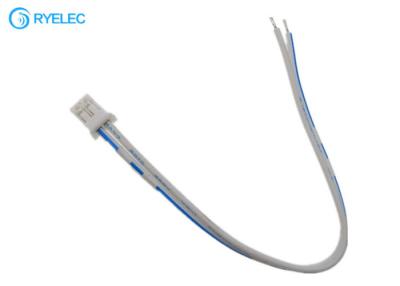 China Single Ended 2 Pole White Ribbon With JST PH2.0 Connector With 2468 24awg Flat Cable for sale