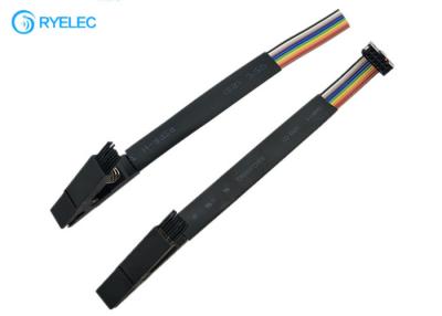China Custom 2.54mm Pitch IDC (2x5) 10p To SOIC16 Connector Short Flat Rainbow Ribbon Cable for sale