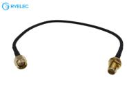 China SMA Male To SMA Female Bulkhead RG174 Pigtail RF Coaxial Cable For Antenna for sale