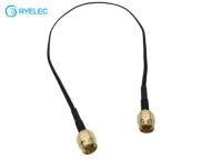 China Straight SMA Male To SMA Male RG174A/U Flat Panel Indoor Digital TV Antenna Cable for sale