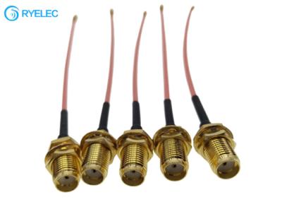 China IPEX MHF UFL to SMA Female Bulkhead Straight Connector RG316 Pigtail Cable for sale