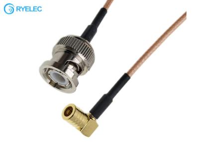 China BNC Male To SMB Right Angle Female Micro Coaxial Rf Cable Rg316 For Antenna for sale