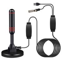China DTMB ATSC PCI USB Tuner High Gain Indoor TV Antenna With Magnetic Base for sale