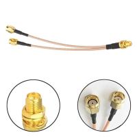 China 2 SMA Male RP Plug Y Type Splitter Pigtail RG316 RF Cable Assemblies for sale