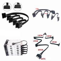 China Sata 15 Pin Adapter PCIE GPU Minig Power Cable  Flame Retardant for sale