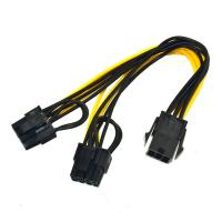 China Electronic Gpu 6pin To  8pin Dual Pcie Pci Ribbon Cable  High speed for sale