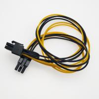 China 6 Pin Male To 6+2 Pin Male Spliter PCIE GPU Minig Power Cable for sale