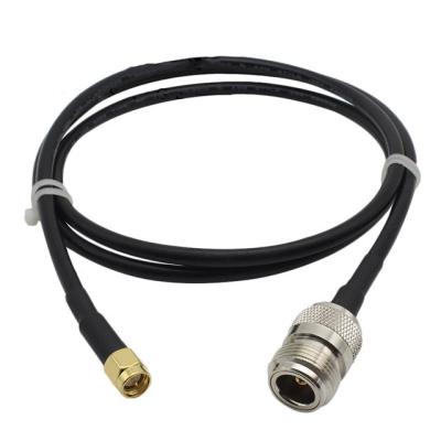 China Low Loss SMA Male To N Female Type RG58 Coaxial Extension RF Jumper Cable for sale