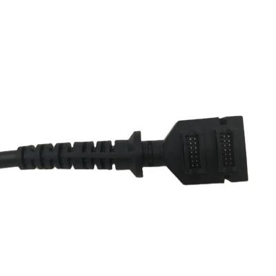 China Double Two USB2.0 A Male LVDS Cable Assembly 14 Pin IDC For Verifone VX820 for sale