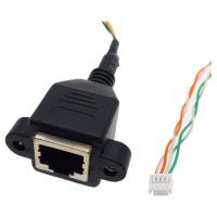 China Cat 5e RJ45 Wire Harness Micro JST 4pin GH 1.25MM Lan Jumper Cable for sale