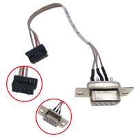 China 10 Pin Silicone Flat Ribbon Cable DB9 Female 9 Pin Without Plug Housing for sale