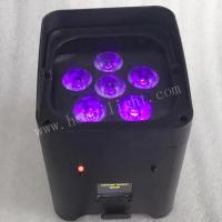 China Stage Battery Remote Control Light DMX512 Wireless Par Lights 6*18W for sale