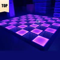 China Black Surface LED DJ Style Mirror Dance Floor for Music Play at BAR/Disco Night Light for sale