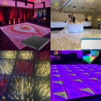 China LED World Cup 3D Mirror Dance Floor for Event Football Stage Lighting 50*50*7CM 10KG for sale