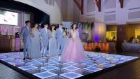 China Nightclub disco DJ stage show 3in1 RGB LED Dance Floor for 3D Mirror Time Tunnel Abyss Effect for sale