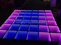 China 3D Magic Stage Effect LED RGB Mirror Dance Floor for Party Nightclub Disco Equipment for sale