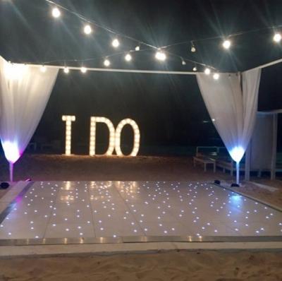 China 16pcs LED 2200lm 60*60cm Portable Starlit Dance Floor for Wedding Party Decoration for sale