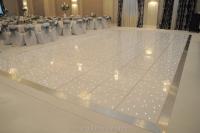 China Blanco 60*60cm Acrilico Starlit Pista de Baile para la Fiesta de Boda Consumo 5W for sale