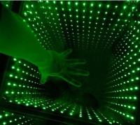 China 30 Programes 50X50cm Portable Mirror 3D Infinity Illusion LED Twinkle Dance Floor for sale