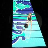 China 90 Ra Color Rendering Index LED Dance Floor Tile for Interactive Full Color Video P7.75 for sale