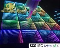 China 3D magic Mirror LED Dance Floor Tiles for hotel home disco event for sale