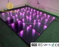 China 3D magic Mirror LED Dance Floor Tiles for hotel home disco event for sale