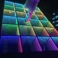 China High Quality LED Effect Light 3D Mirror Abyss LED Dance Floor for Wedding Stage for sale