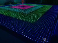 China Wedding Disco Party Fashion Show Colorful Stage Tile Pixel RGB 3in1 LED Video Dance Floor for sale