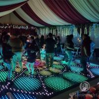 China RGB LED Dance Floor Mat Lighting Tile Panel for Stage Wedding Party 50000 Hours Lifespan for sale