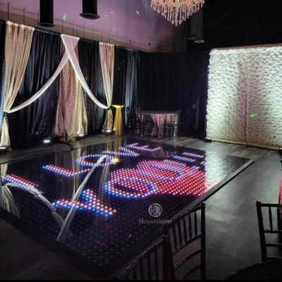 China 7.5CM Pitch Wedding Show Event Decor Pixel DMX 3D Laser Dance Floor Light Video Floor for sale