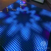China Interactive Starlit Video LED Dance Floor With Tempered Glass Panel For DJ Disco Party for sale