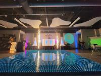 China Interactive Starlit Video LED Dance Floor With Tempered Glass Panel For DJ Disco Party for sale