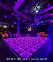 China High Brightness 3D Double Time Tunnel Dance Floor for Disco DJ Stage Bar Night Club for sale