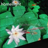 China Glass Panel P7.75mm Led RGB Color Pixel Dance Floor LED Screen Video Dance for sale