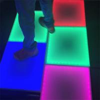 China LED Dance Floor Gravity Induction Dance Panel Inductive Floor Tile Waterproof IP65 Outdoor/Indoor Event for sale