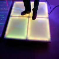 China LED Dance Floor Gravity Induction Dance Panel Inductive Floor Tile Waterproof IP65 Outdoor/Indoor Event for sale