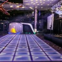 China White Acrylic RGB Portable Interactive Stage Show LED Dance Floor Projection Lights for sale