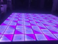 China 1by1m DMX RGB LED Dance Panels for Wedding Party Lights in White Acrylic Material for sale