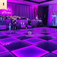 China LED 3D Mirror Frost Abyss Dance Floor For Wedding Disco Party for sale