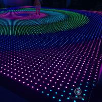 China Colorful LED Video Dance Floor Tiles for Stage Disco DJ KTV Night Event IP55 60*60*6cm for sale