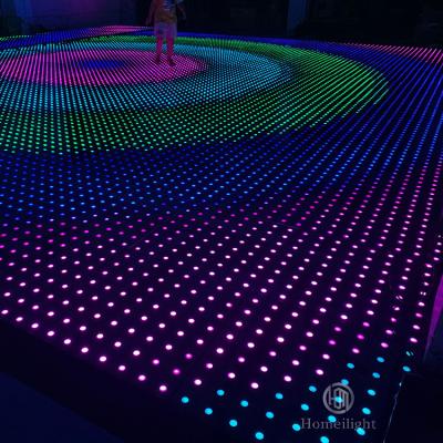 China Colorful LED Video Dance Floor Tiles for Stage Disco DJ KTV Night Event IP55 60*60*6cm for sale