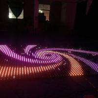 China Colorful LED Video Dance Floor Tiles for Stage Disco DJ KTV Night Event IP55 60*60*6cm for sale