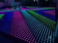 China Colorful LED Video Dance Floor Tiles for Stage Disco DJ KTV Night Event IP55 60*60*6cm for sale