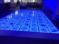 China 1- DMX Colorful Portable Light 100x100cm RGB White Acrylic LED Dance Floor For Wedding Church Disco for sale