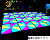 China White Acrylic RGB Portable Interactive Stage Show LED Dance Floor Projection Lights for sale