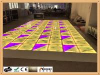 China White Acrylic RGB Portable Interactive Stage Show LED Dance Floor Projection Lights for sale