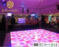China White Acrylic RGB Portable Interactive Stage Show LED Dance Floor Projection Lights for sale