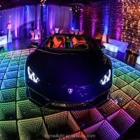 China 50*50cm Toughened Glass Deep Tunnel 3D Mirror Infinite Starlit Twinkle Dance Floor For Wedding for sale